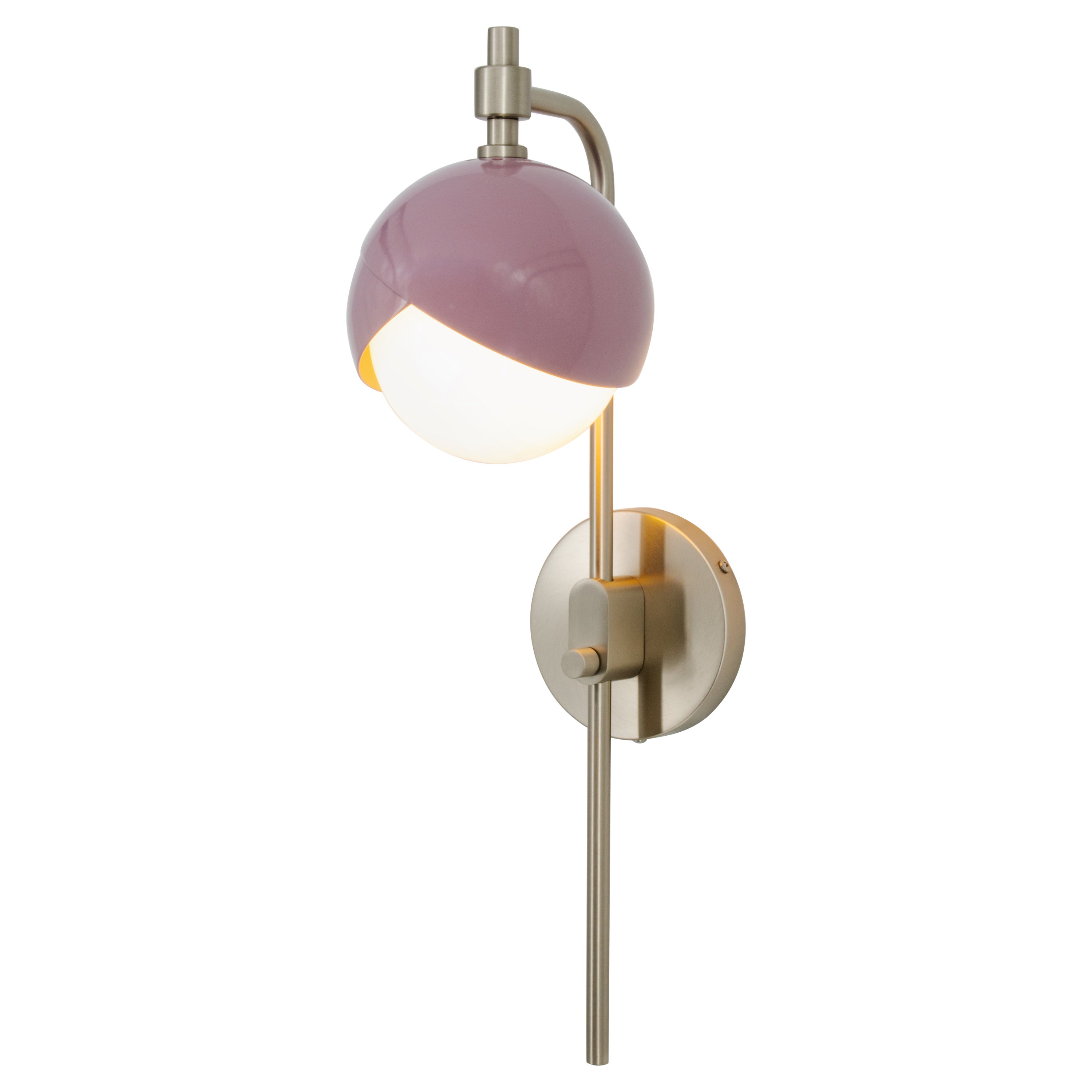 Benedict Drop Sconce in Antique Brass with Opal Glass For Sale at 1stDibs
