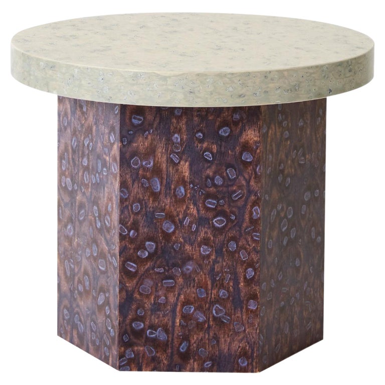 Round Bold Osis Hexagon Base Side Table by Llot Llov For Sale at 1stDibs