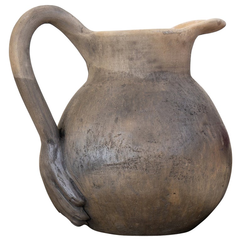 Hand Handle Ceramic Carafe/Vase For Sale at 1stDibs