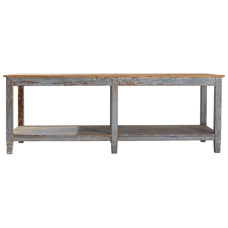 1900s French Work Table with Original Patina For Sale at 1stDibs