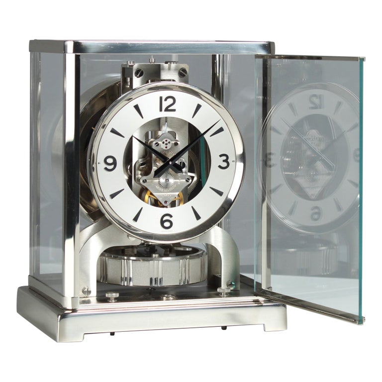 Jaeger LeCoultre, Atmos Clock, All Original Silver, Nickel Plated, c ...