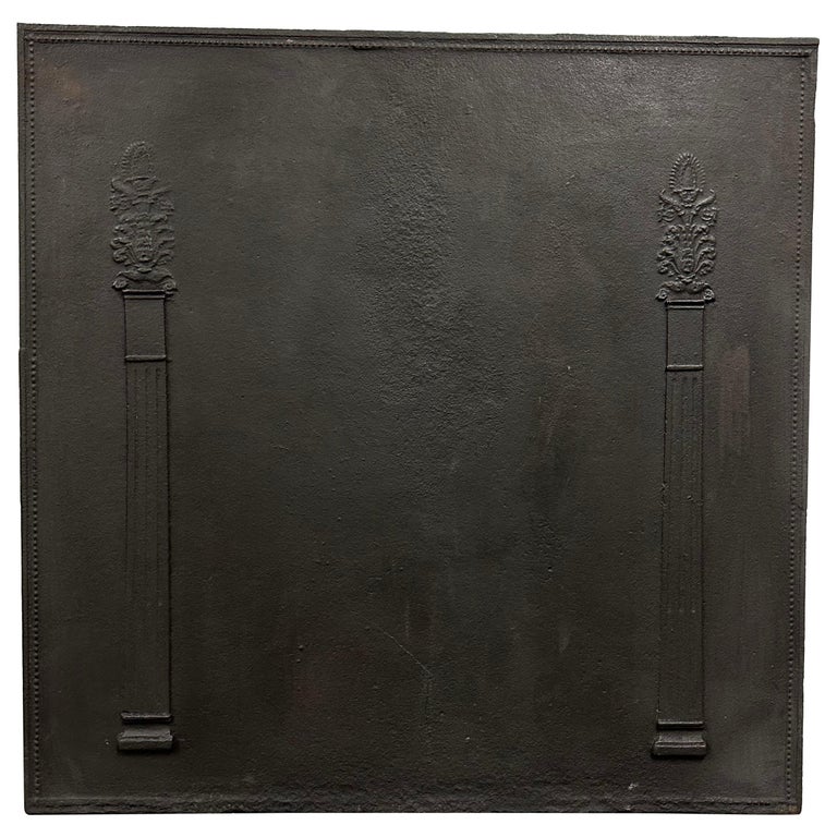 Antique Cast Iron Fireback / Backsplash For Sale at 1stDibs