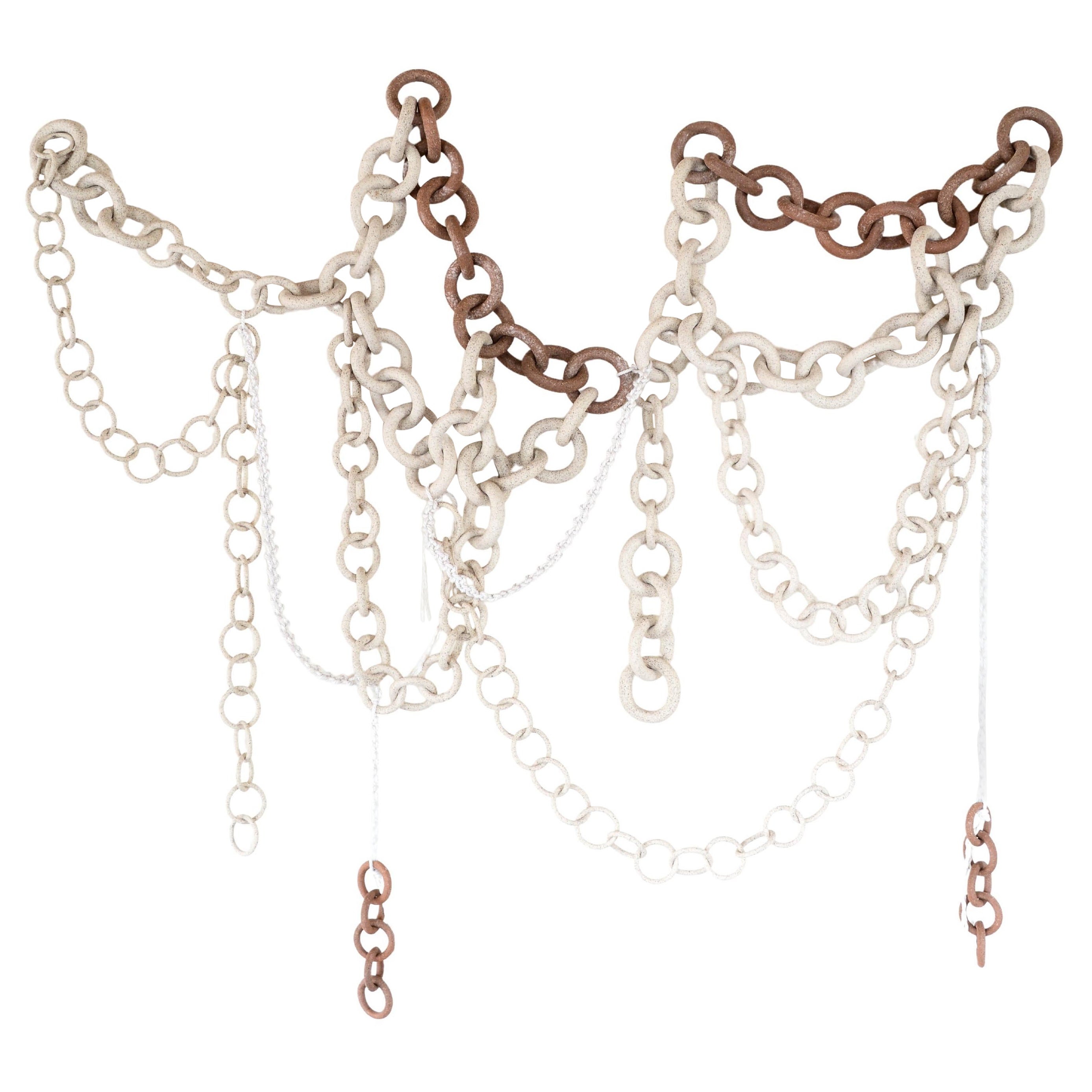 Ceramic Link Chain Wall Sculpture at 1stDibs
