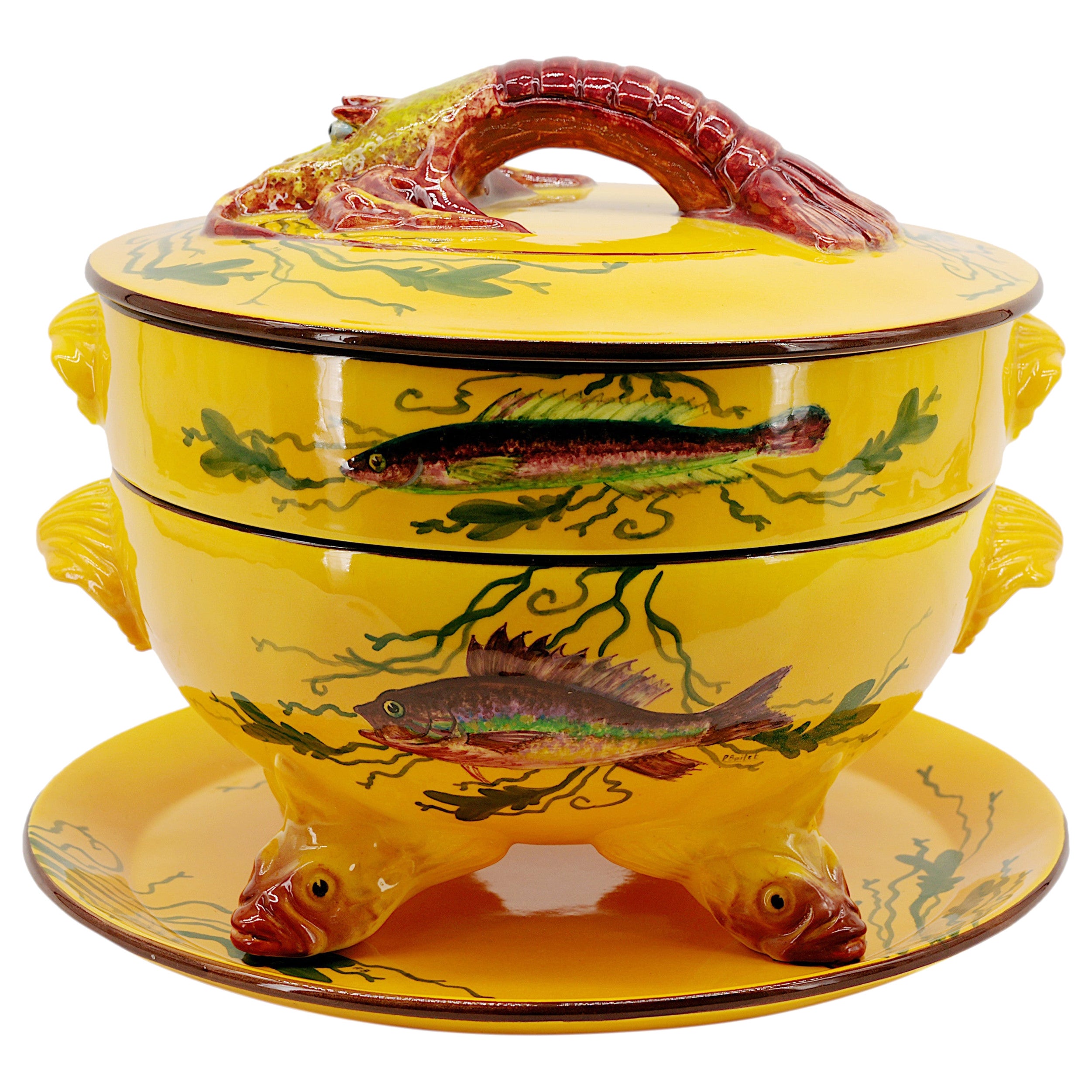 Whimsical Vintage Maitland-Smith Fish Form Tureen at 1stDibs | fish tureen