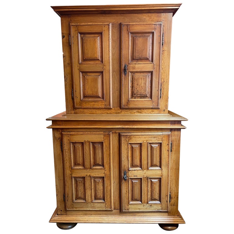 Small Walnut Cabinet Molded For Sale at 1stDibs