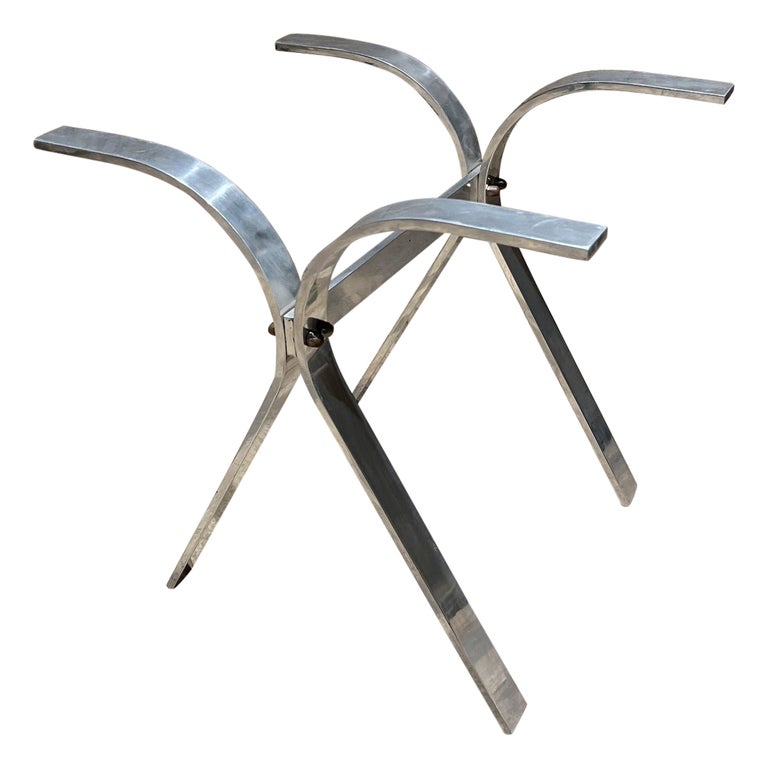 Modern Mexico 1970s Sculptural Side Table Base in Aluminum For Sale at ...
