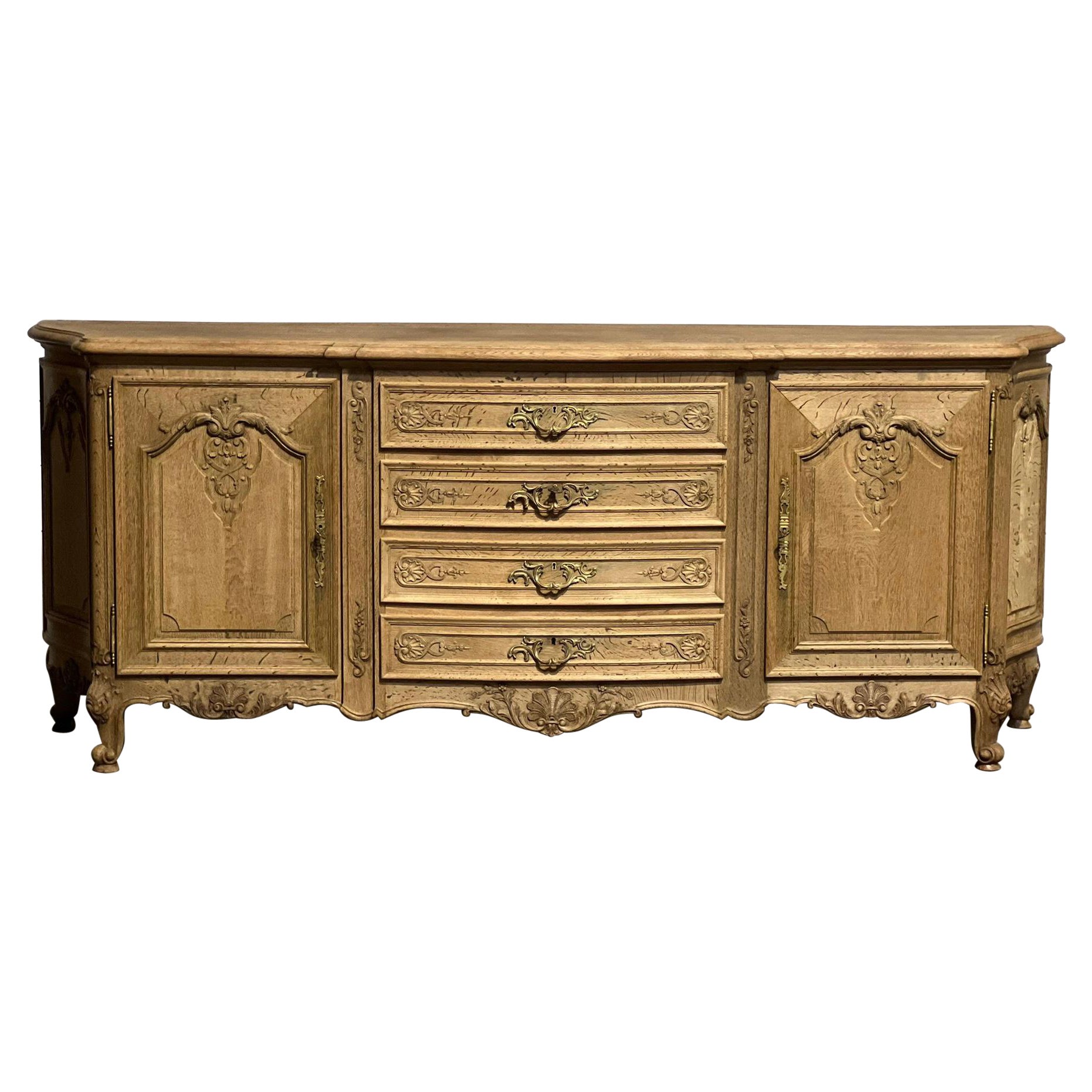French Limed Oak Enfilade at 1stDibs