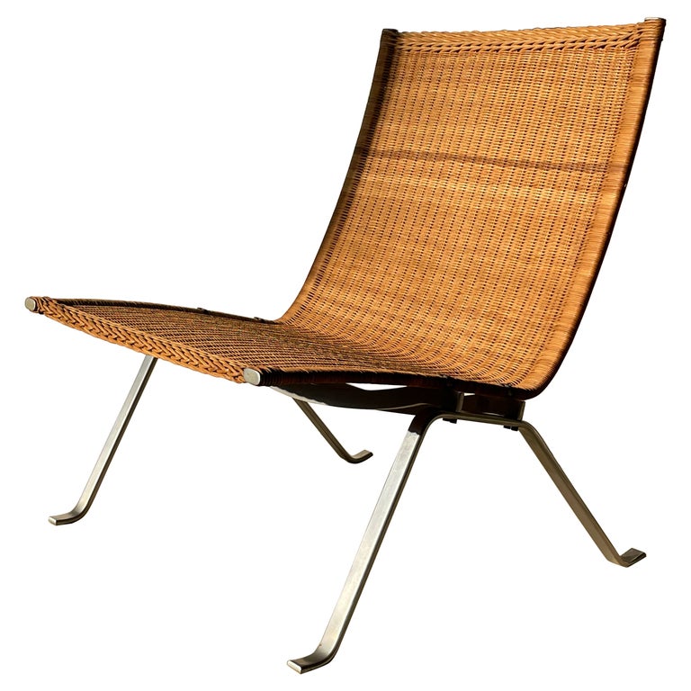 Poul Kjaerholm Cane PK22 Lounge Chair For Sale at 1stDibs