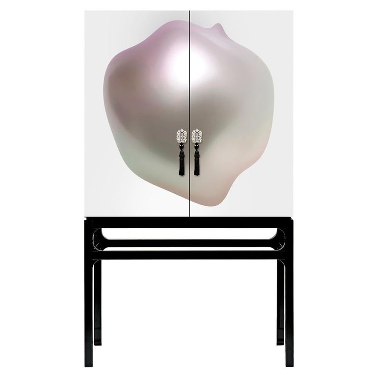 Meuble de rangement contemporain Genesis avec intervention artistique d ...