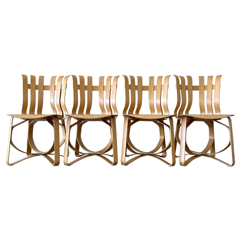 Hat Trick Chairs by Frank Gehry for Knoll - Set of 4 For Sale at 1stDibs
