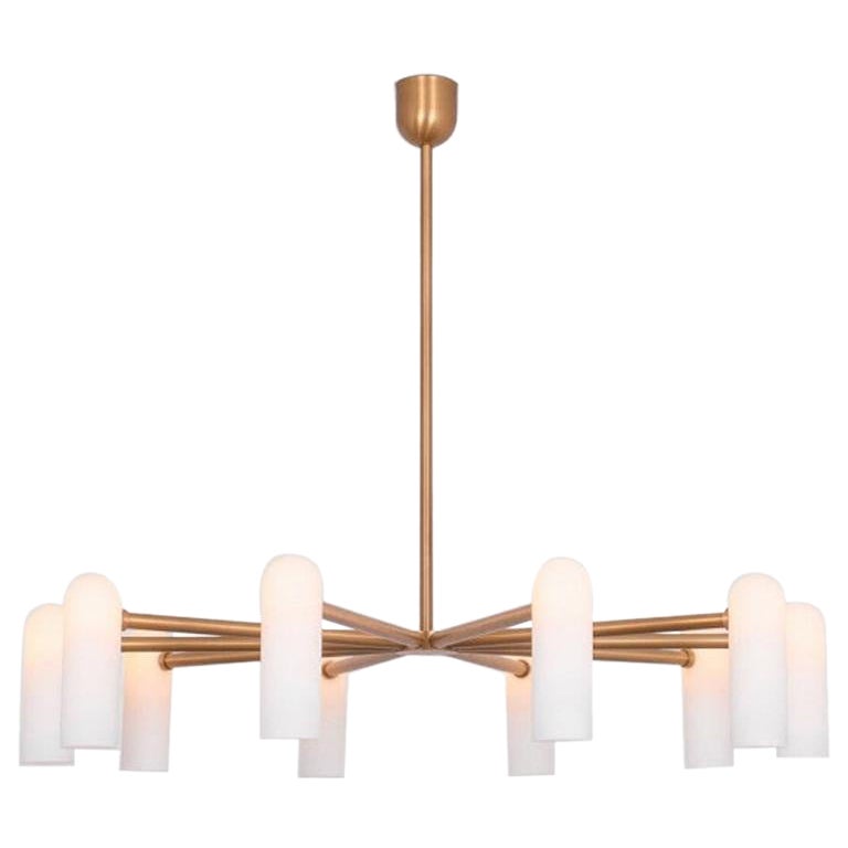 Lina 04 Light Pyramid LG, Modern Minimal Geometric Chandelier, Brushed ...