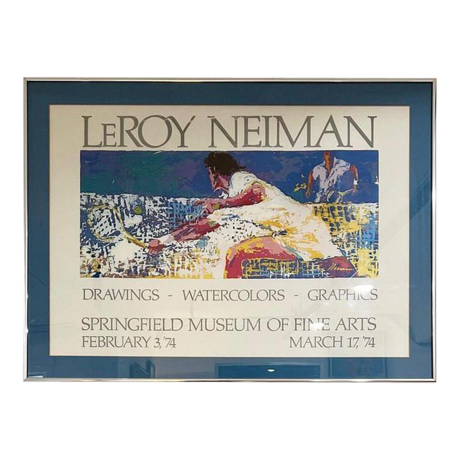 Mid-Century Modern Leroy Neiman Ocelot Serigraph Unframed Signed, 1973 ...