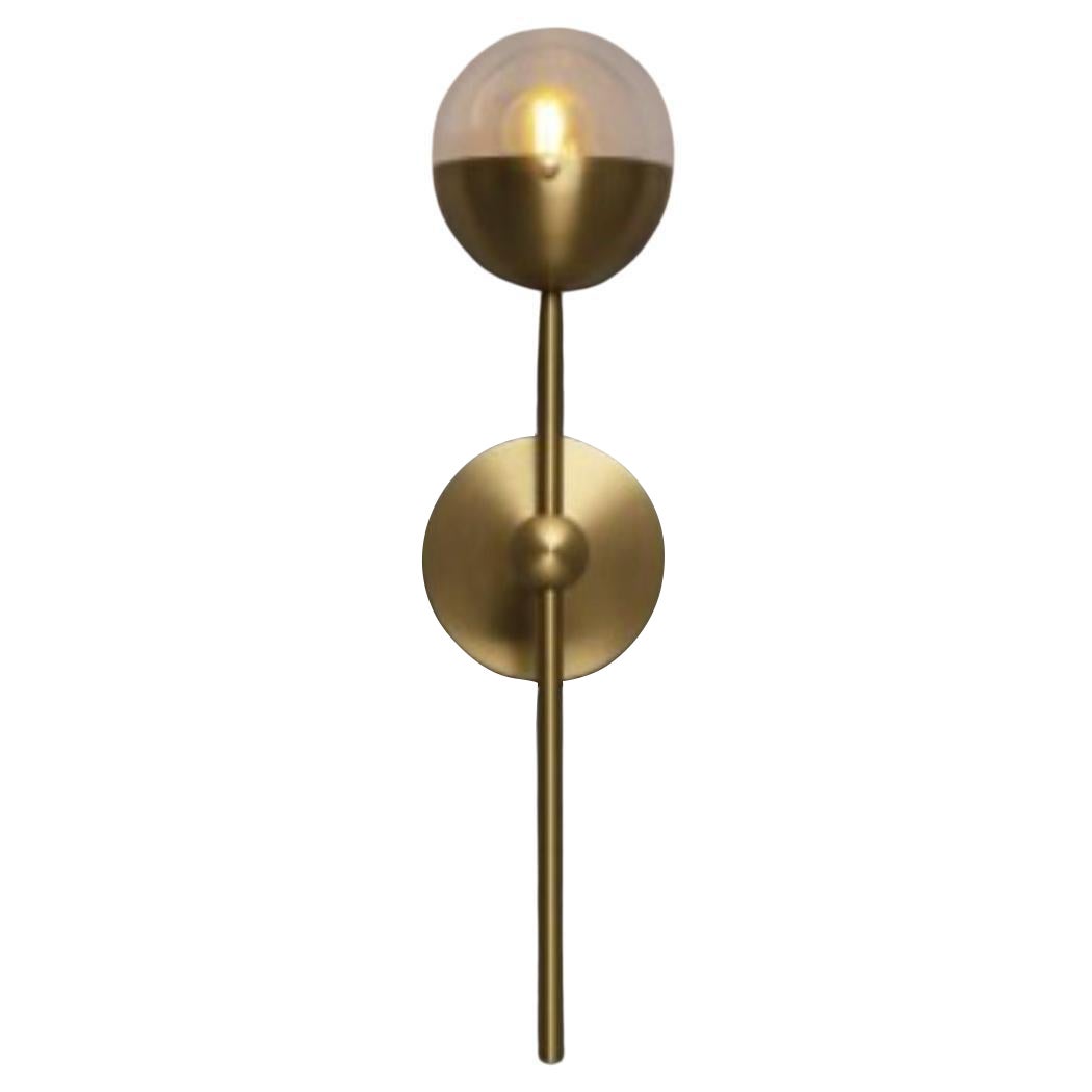 Dawn Single Polished Nickel Wall Sconce by Schwung For Sale at 1stDibs
