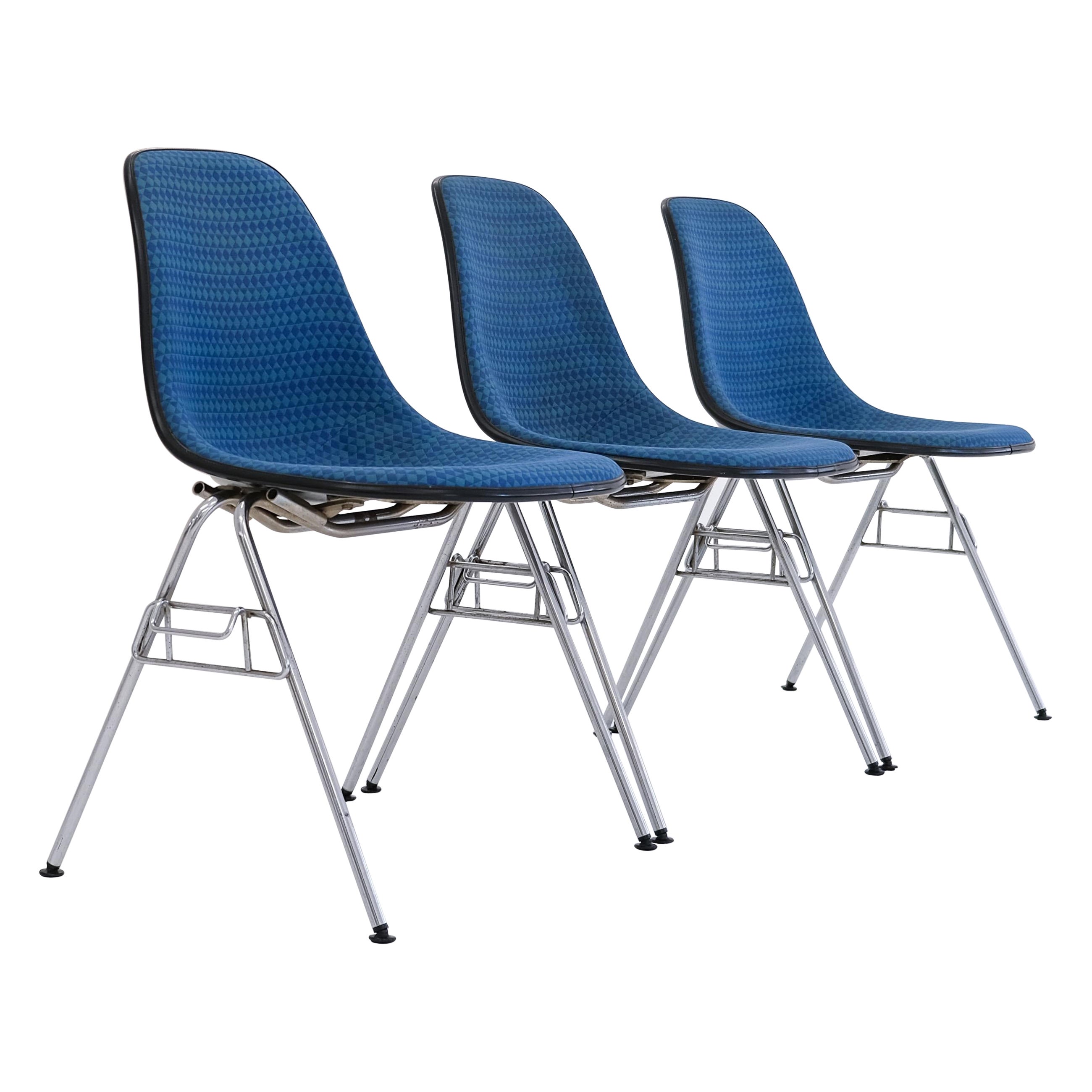 Charles Eames Alexander Girard Shell Chairs in Two-Tone Checkerboard ...