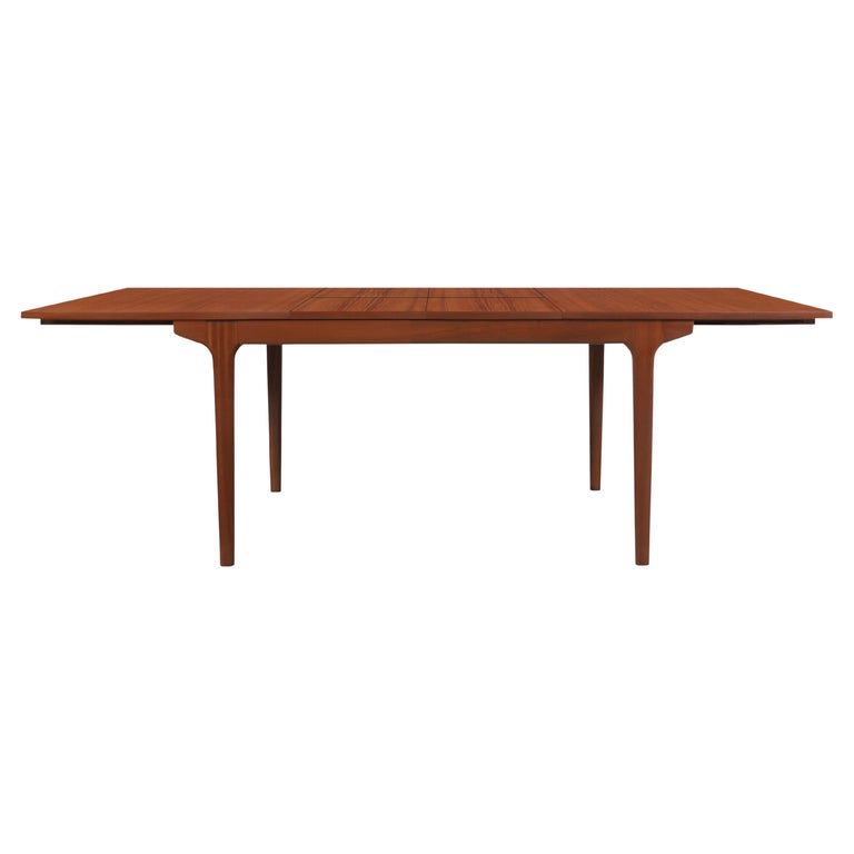 Midcentury Expanding Teak Dining Table by McIntosh For Sale at 1stDibs