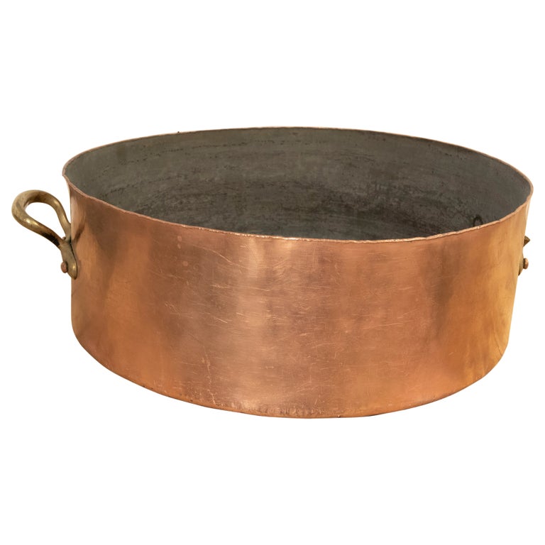 1950s, Spanish, Bronze and Copper Casserole with Handles For Sale at ...