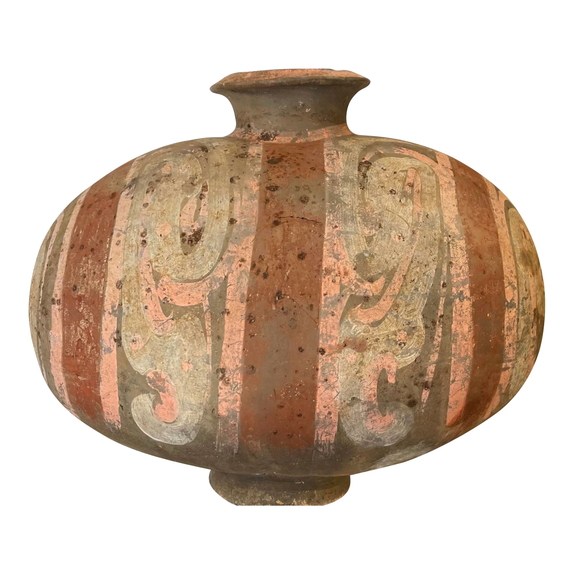 Unglazed Han Dynasty Vase with Decorations For Sale at 1stDibs | vase ...