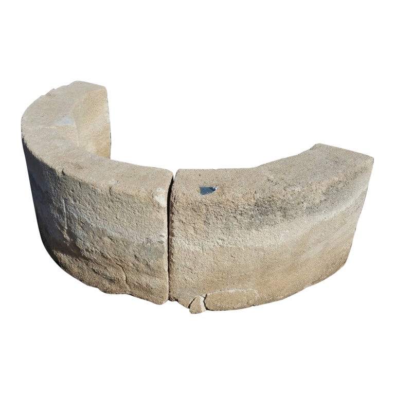 Half-Round Stone Fountain '3 Pieces' For Sale at 1stDibs