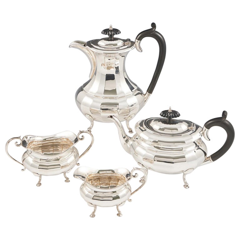 Sterling Silver Four Piece Tea and Coffee Service Birmingham 1926 For ...