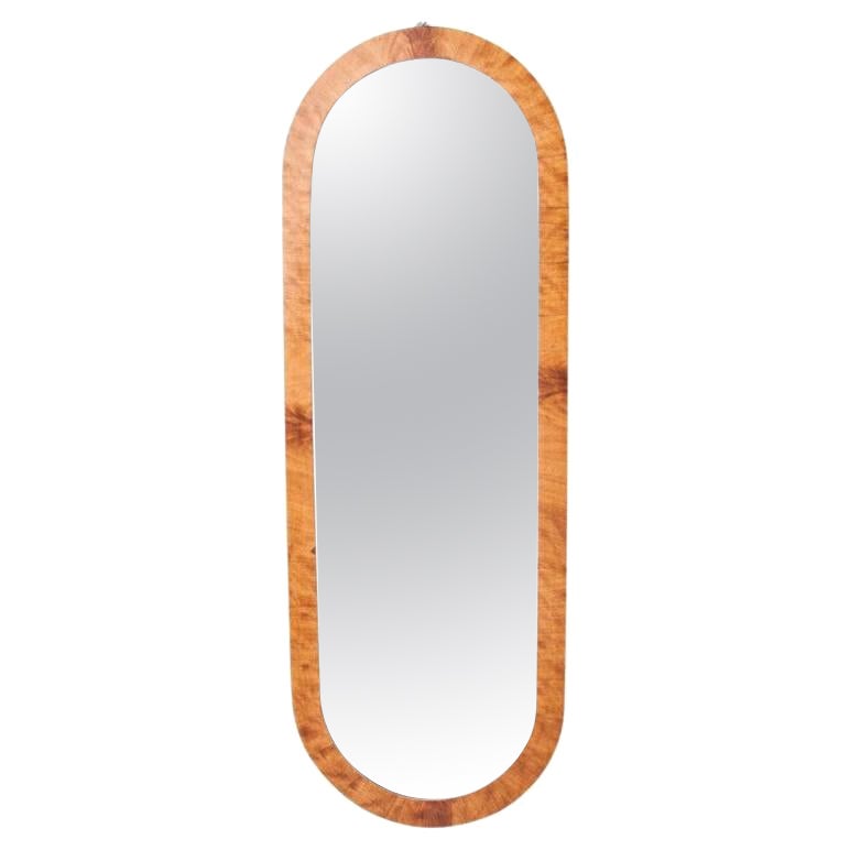 Art Deco Mercury Ground Glass Mirror with Engravings, 1940s at 1stDibs