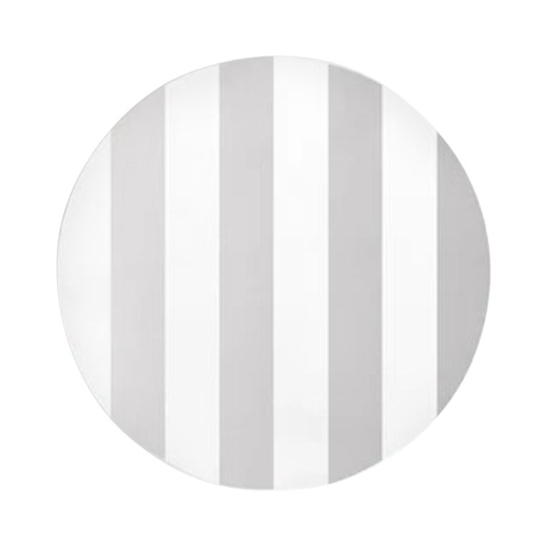 Stripe Mirror 120 Circle by Sebastian Scherer For Sale at 1stDibs