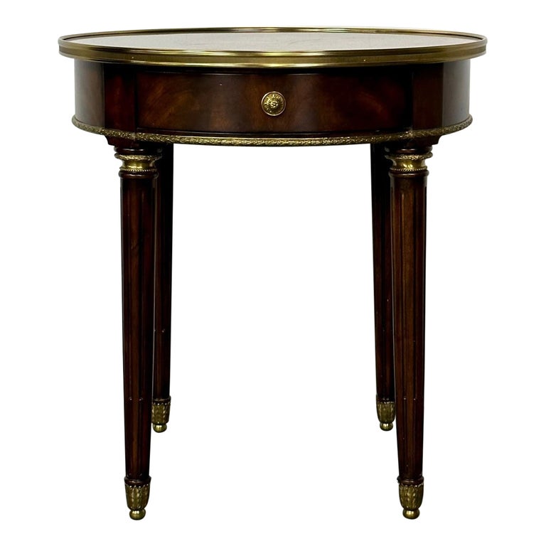 Mahogany Bouilotte Table, End or Side Table, Theodore Alexander For ...