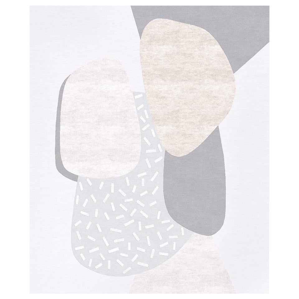 Diamond Maze Grey Hand-Knotted 10x8 Rug in Wool by The Rug Company For ...