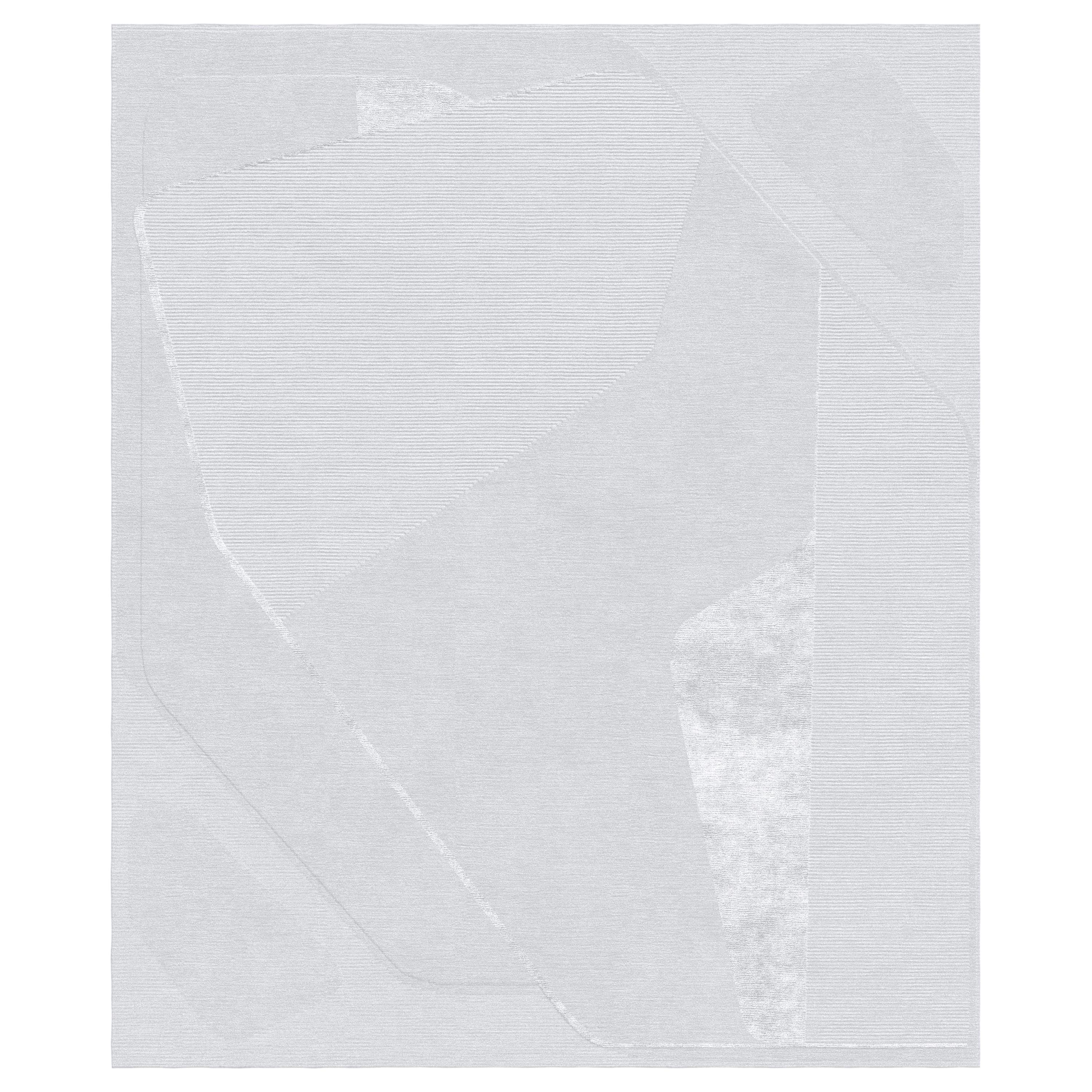 Diamond Maze Grey Hand-Knotted 10x8 Rug in Wool by The Rug Company For ...