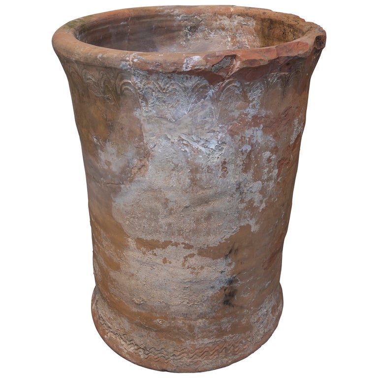 Spanish, Ceramic Well Spout Decorated at the Top and at the Bottom For ...