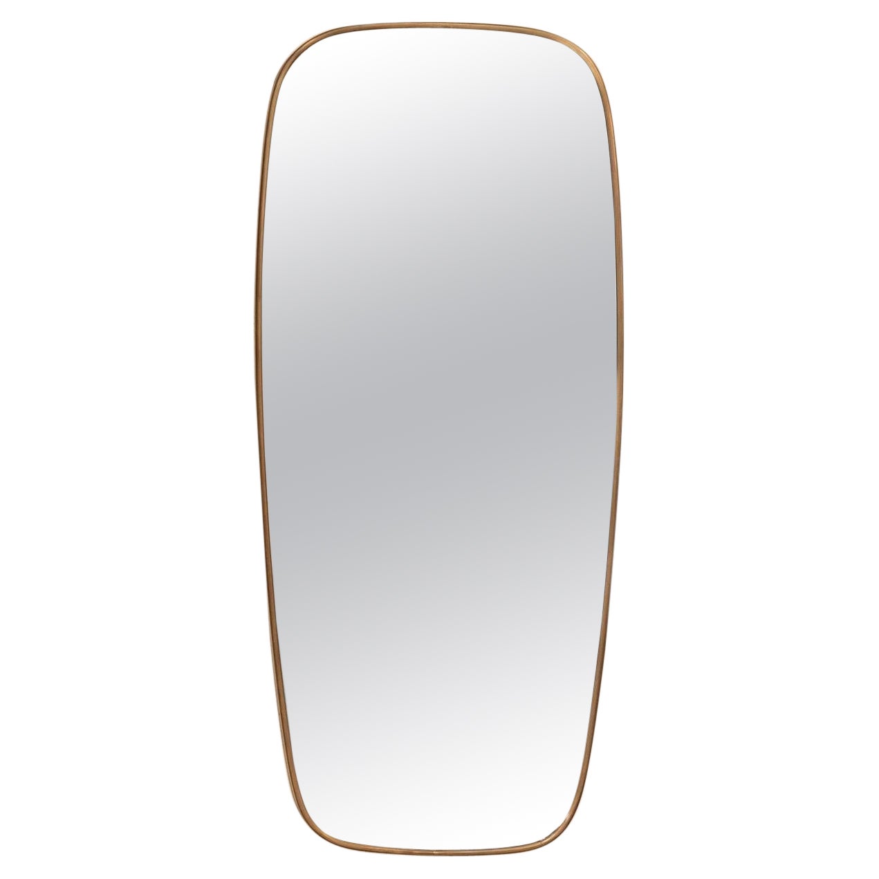 Mid-Century Carved and Golden Mirror, 1950s For Sale at 1stDibs