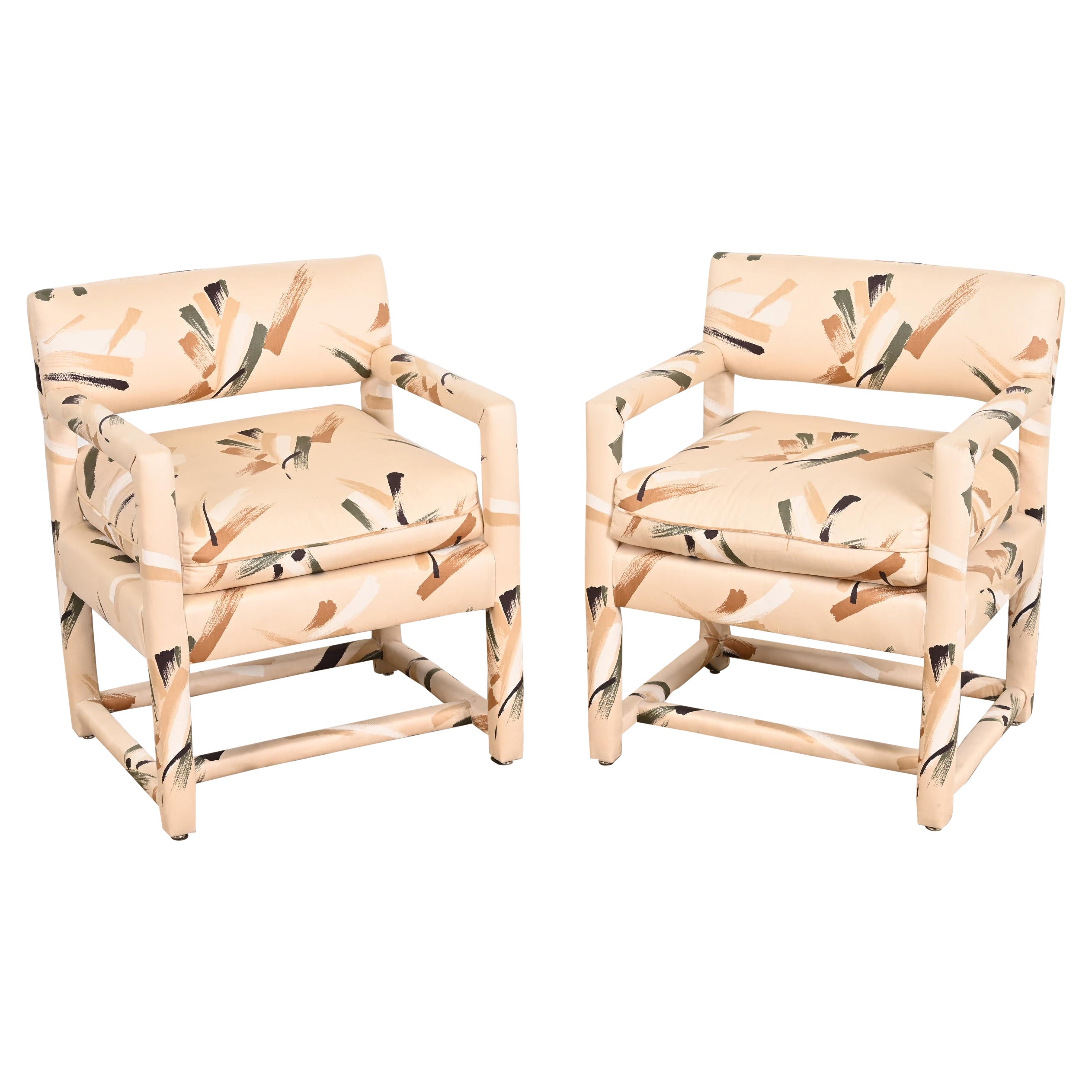 Sassy Mid-Century Modern Steel and Upholstered Club Chair For Sale at ...