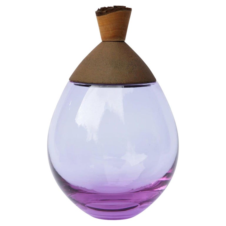 Lavender and Brown Satu Stacking Vessel, Pia Wüstenberg For Sale at 1stDibs