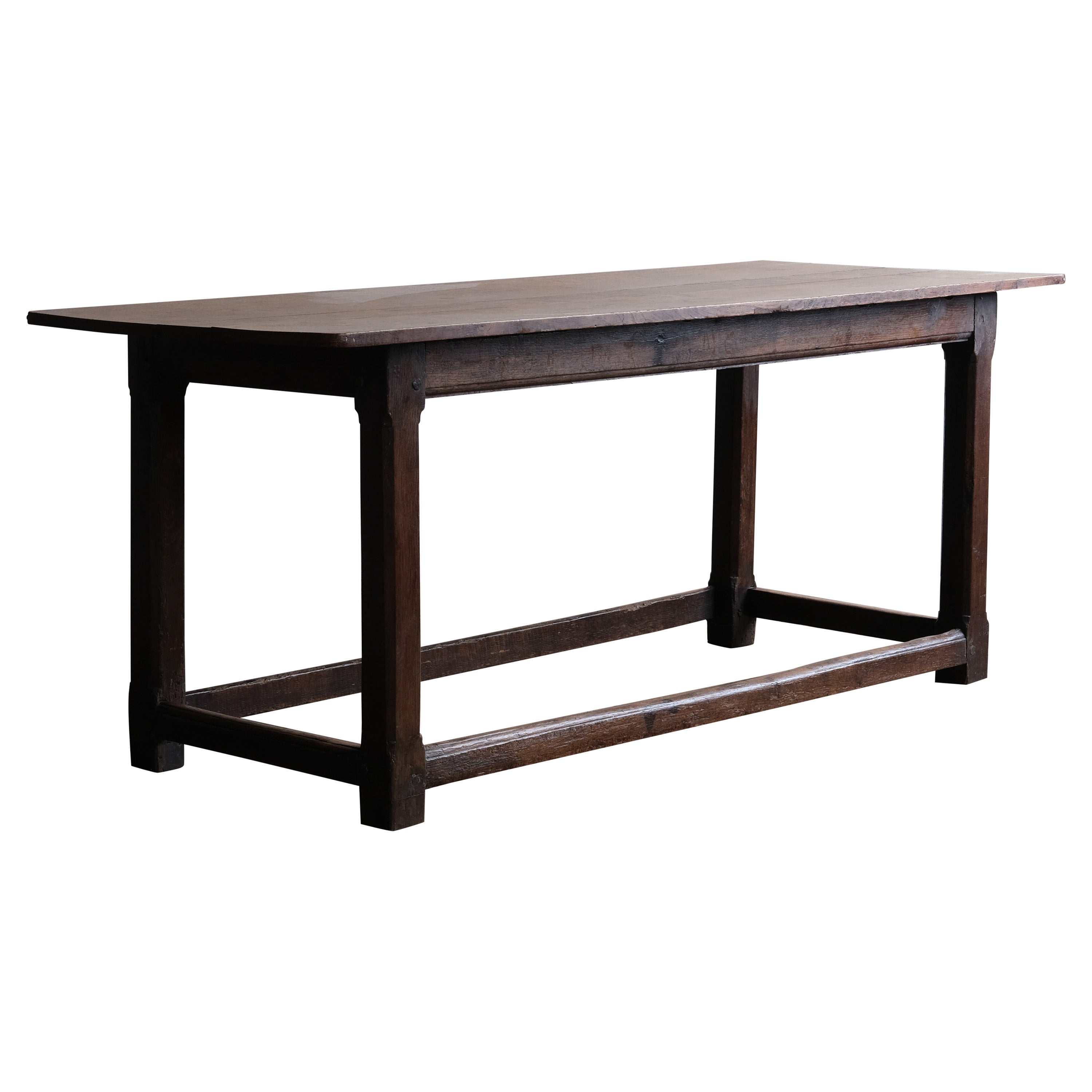 18th Century English Vernacular Oak Work Table For Sale at 1stDibs