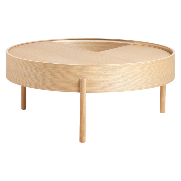 Oiled Oak Arc Coffee Table 89 by Ditte Vad and Julie Bertrup For Sale at 1stDibs