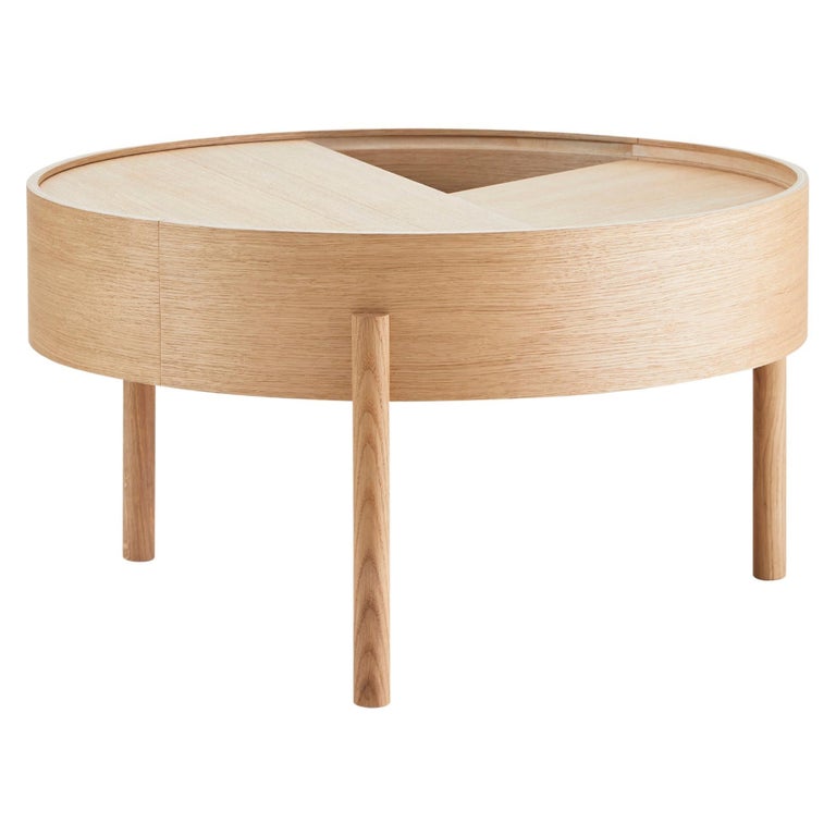 Oiled Oak Arc Coffee Table 66 by Ditte Vad and Julie Bertrup For Sale ...