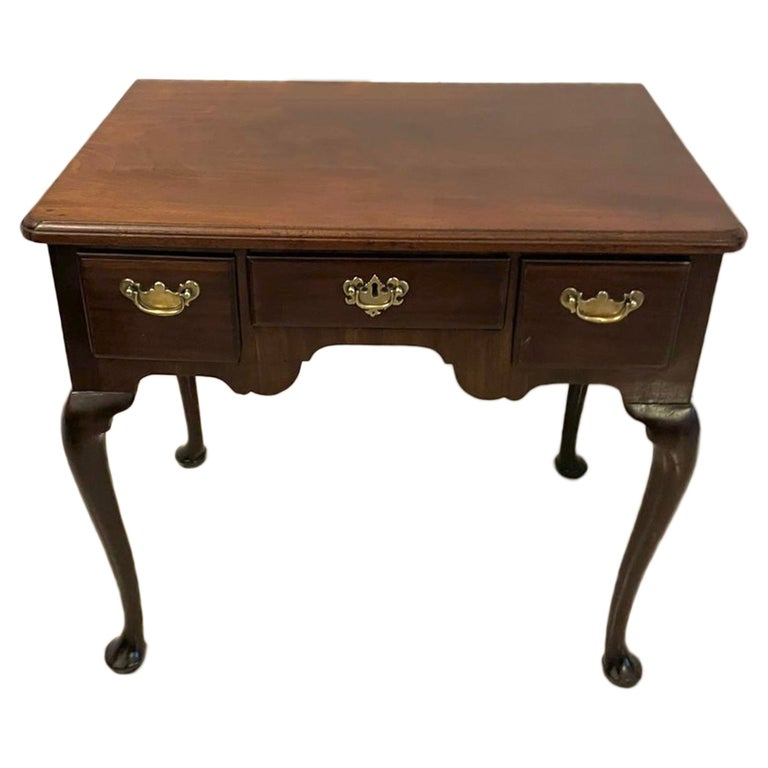 Antique George III Quality Figured Mahogany Lowboy / Side Table For ...