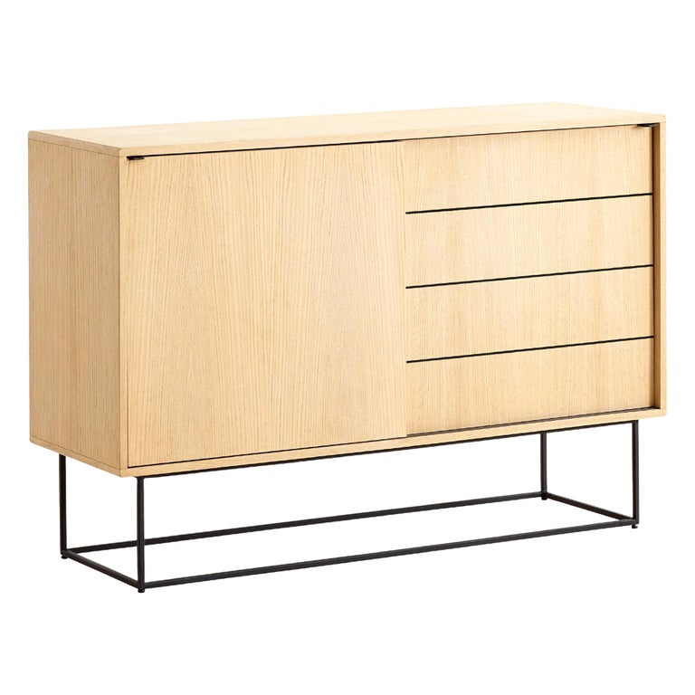 White Oak Virka High Sideboard by Ropke Design and Moaak For Sale at ...