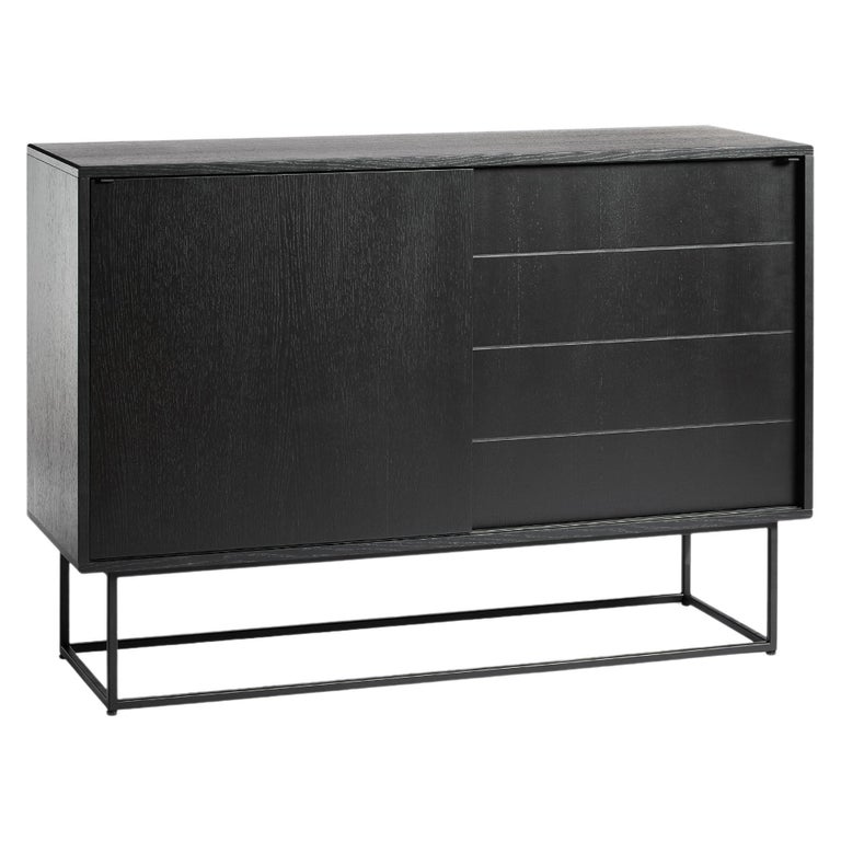 Black Oak Virka High Sideboard by Ropke Design and Moaak For Sale at ...