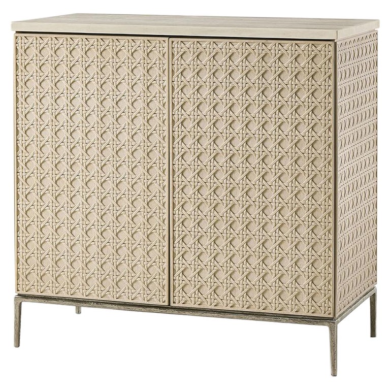 Carved Woven Credenza For Sale at 1stDibs