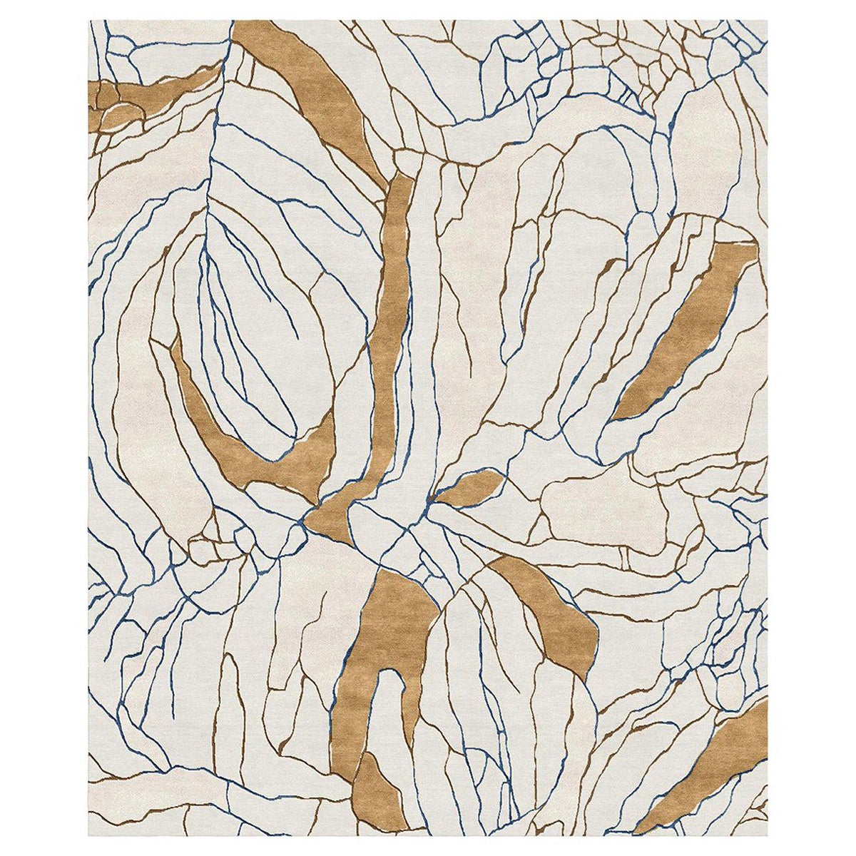 Hand Knotted, Silk Rug, Lully Shore, Edition Bougainville For Sale at ...