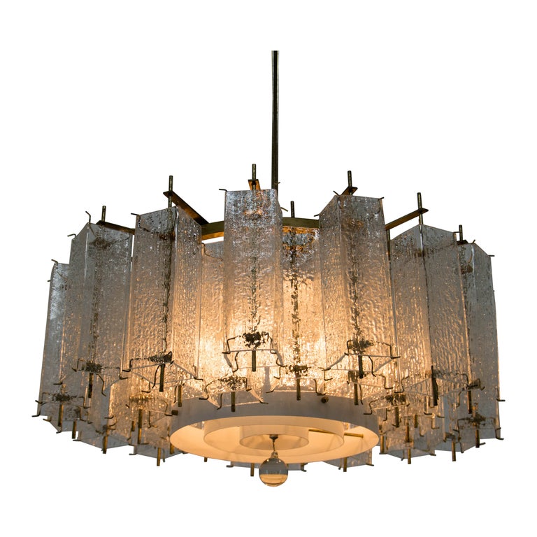 Lustre extra-large de Kamenicky Senov, années 1960, deux articles ...