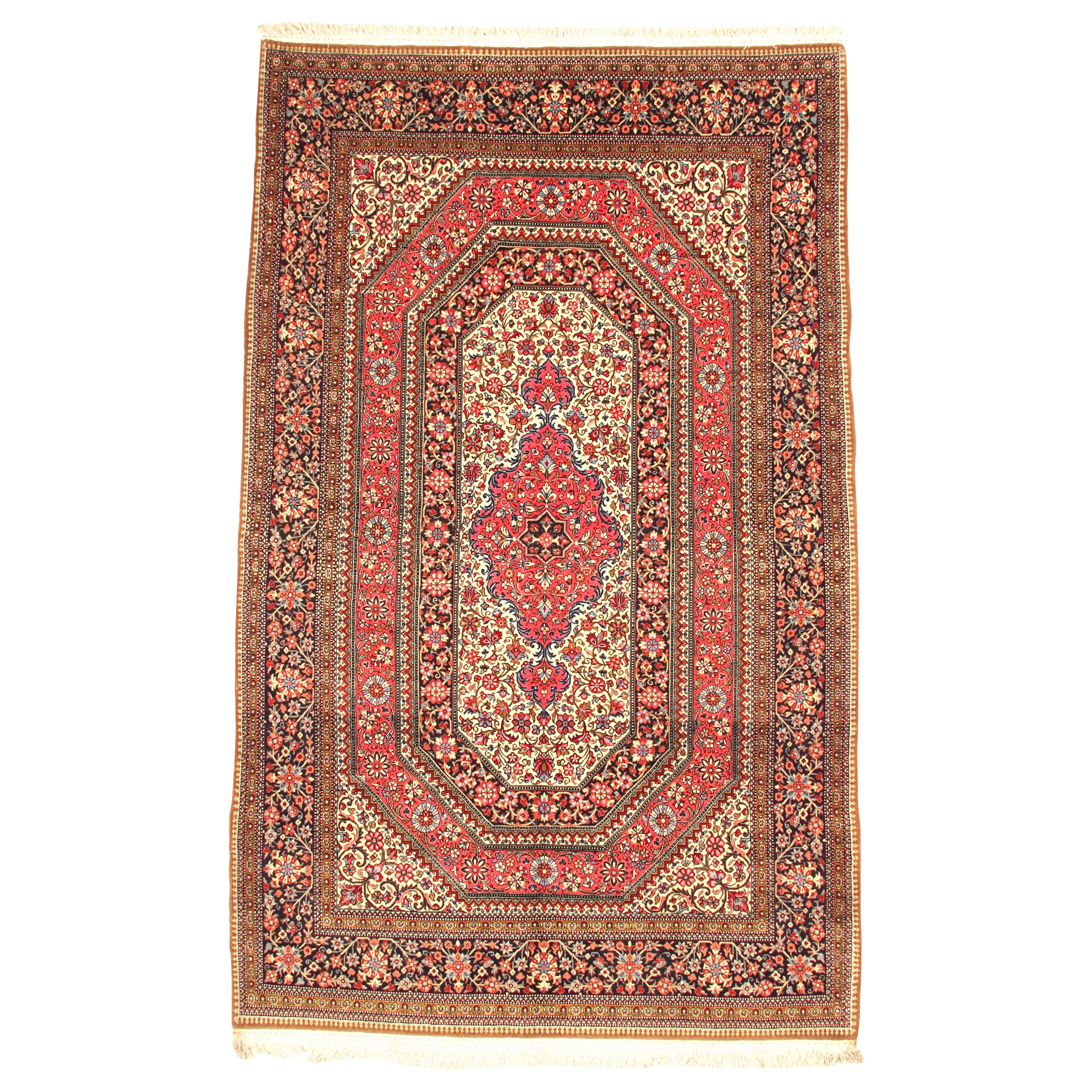 Via Como, Fine Qum Ghom Rug circa 1940 Iran Persian Carpet For Sale at ...
