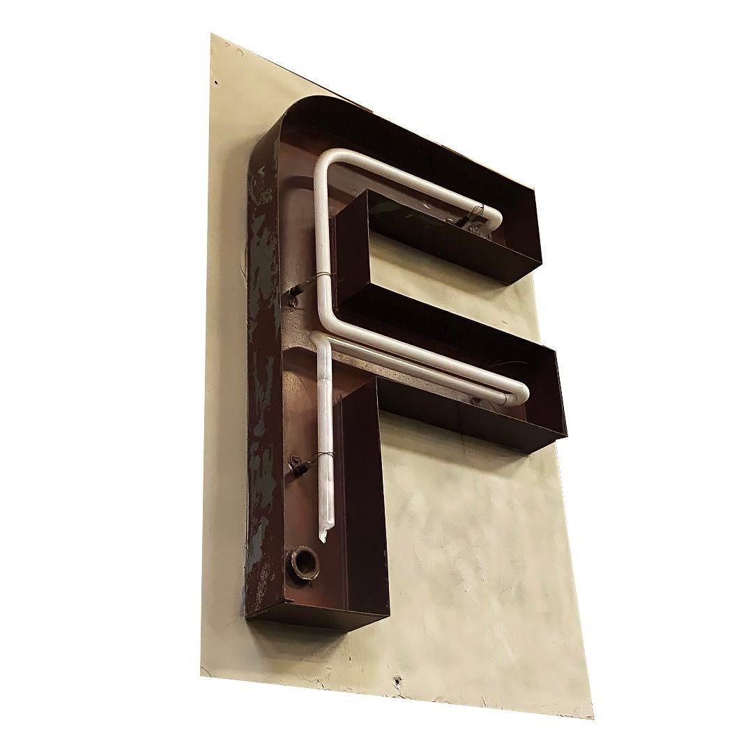 Large Vintage Neon Marquee Letter "T" From Pan American Auditorium For ...