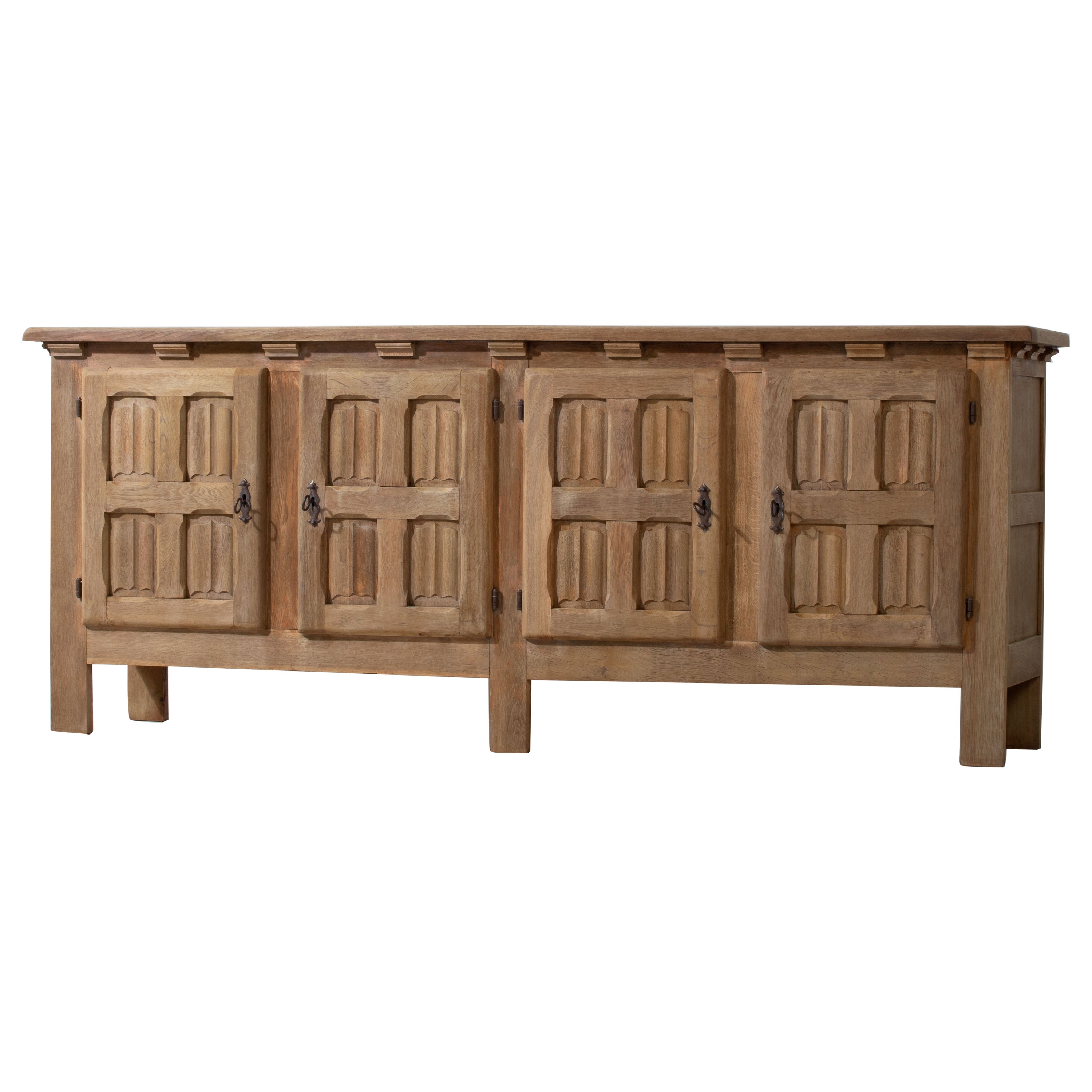 Alpine Chalet Chic Sideboard in Oak, France at 1stDibs