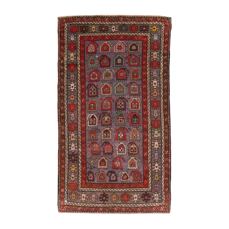 Early 20th Century Handmade Caucasian Shirvan Small Accent Rug For Sale ...