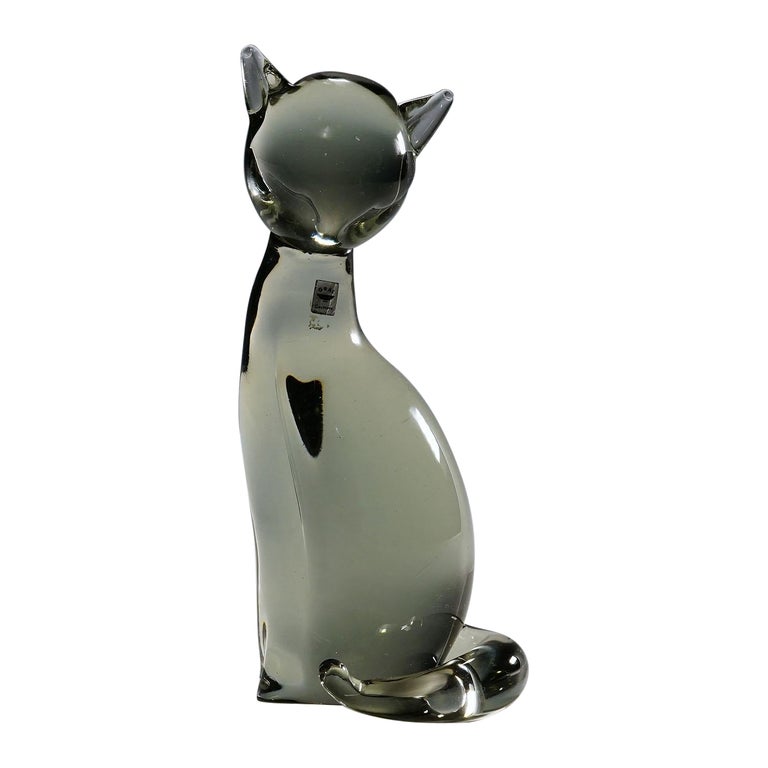 Sculpture of a Stylized Cat Designed by Livio Seguso, circa 1970s For ...