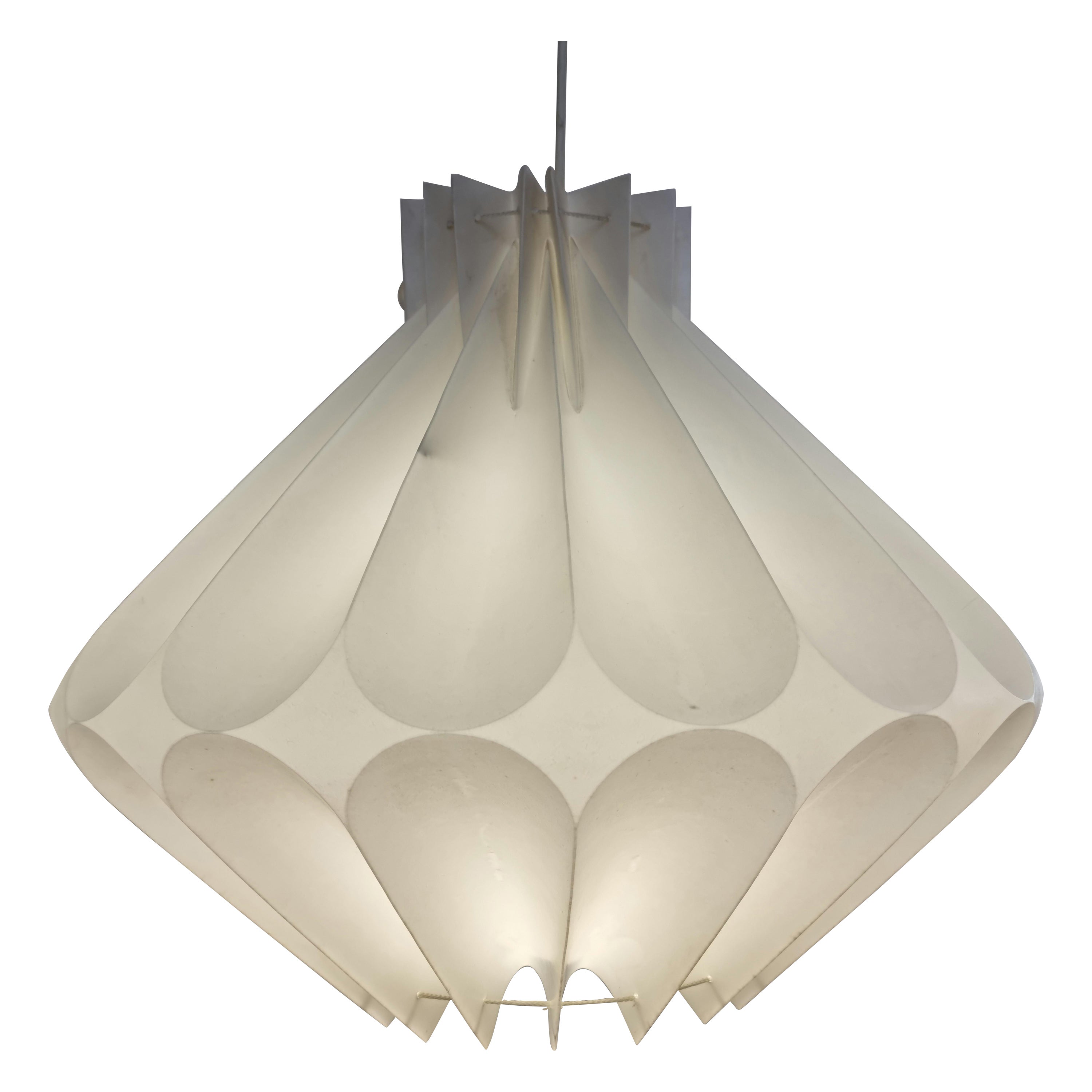 BIG Plastic Origami Danish Pendant Honeycomb by Le Klint - around 1970s ...