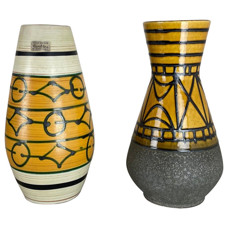 Set of 2 Fat Lava Pottery Vases Heinz Siery Carstens Tönnieshof ...