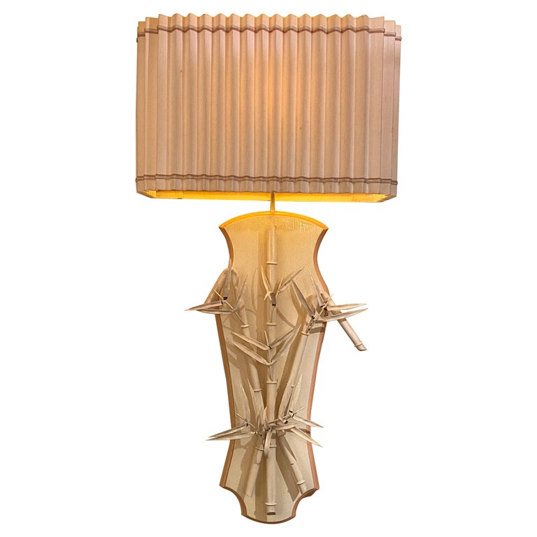 Faux Bamboo Wall Lamp/ Sconce For Sale at 1stDibs