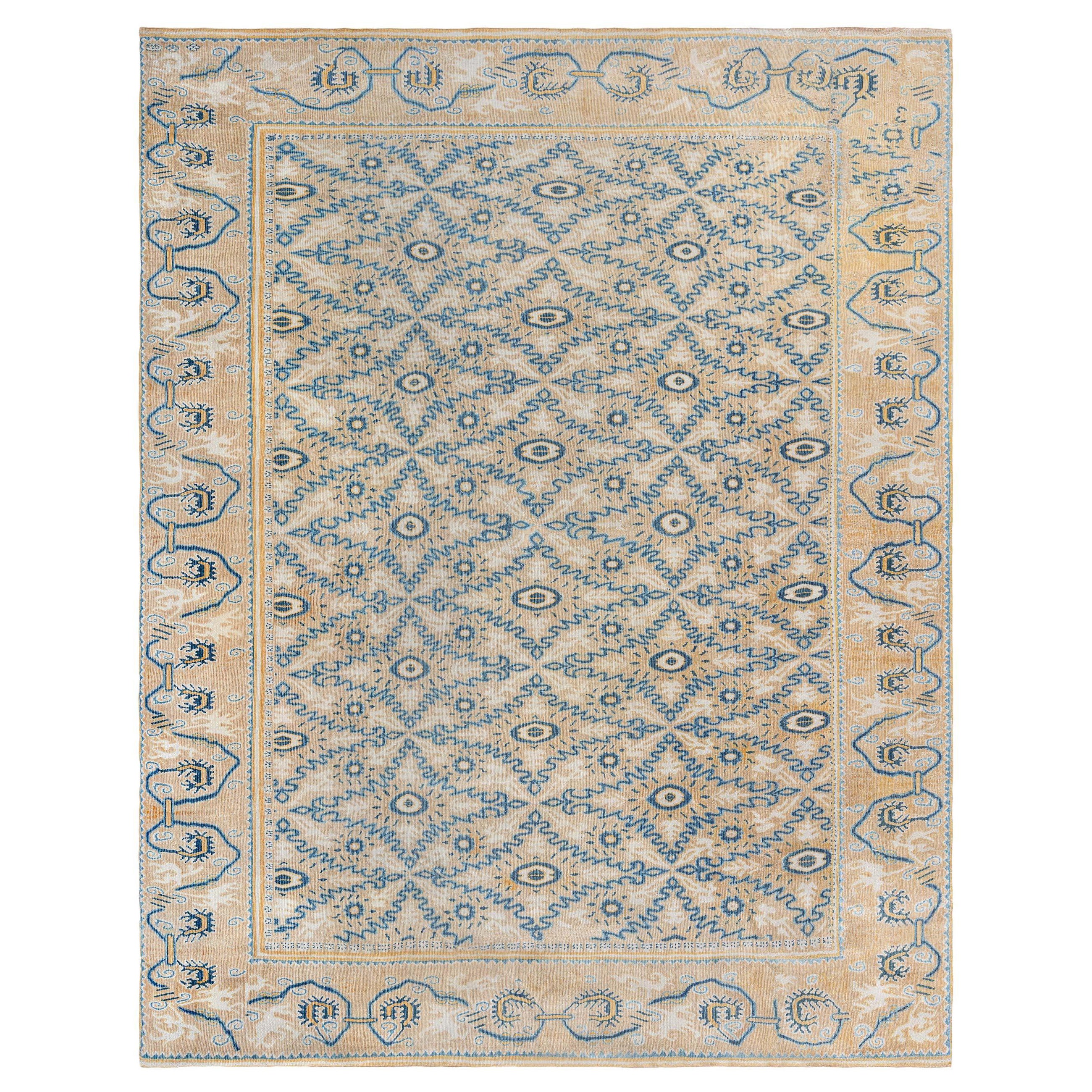 Doris Leslie Blau Collection Large Vintage Spanish Rug For Sale at 1stDibs